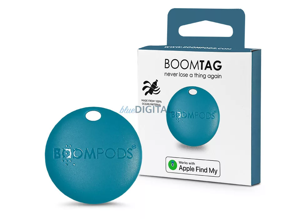 Boompods Boomtag óceán kék bluetooth tracker tag - Bluedigit